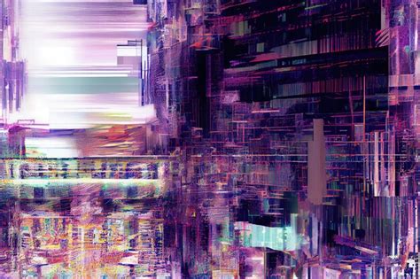 Premium Ai Image A Chaotic Digital Glitch That Shows Distorted Images