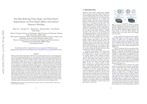 Few Shot Referring Video Single And Multi Object Segmentation Via