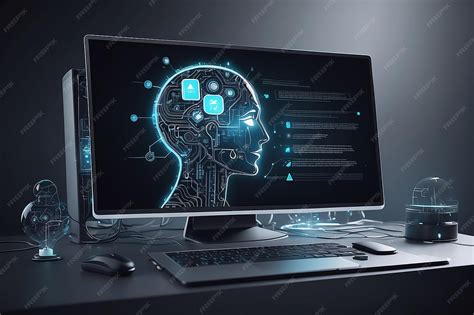 Premium Photo Ai Learning And Artificial Intelligence Concept Icon Graphic Interface Showing