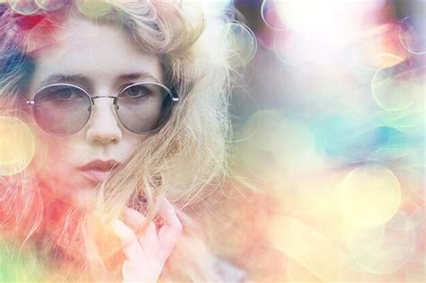 Premium Photo Girl Glasses Autumn Portrait An Adult Woman Glamorous