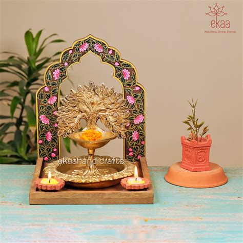 Brass Tree Deepak Diya Ekaa Handicrafts
