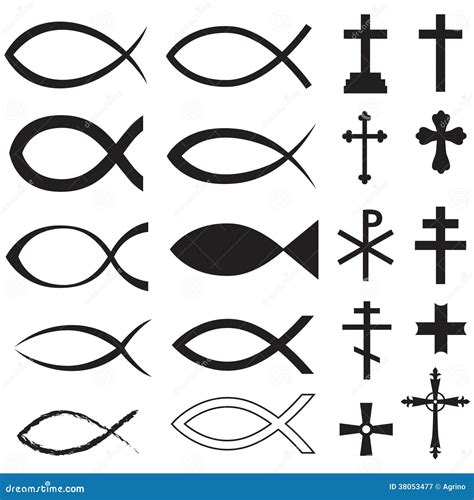 Símbolos Cristianos Ilustración Del Vector Ilustración De Calar 38053477