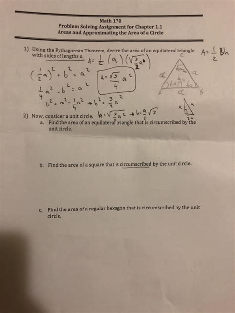 Solved Math 170 Problem Solving Assignment For Chapter 11