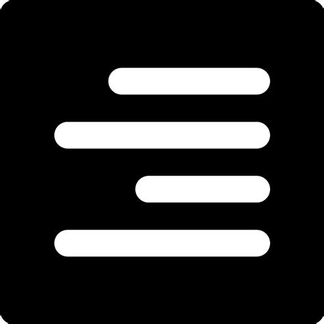 Right Align Ui Vector SVG Icon SVG Repo