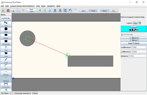 File Window Faceeditor Ushape Measure Png Protocase Designer Documentation
