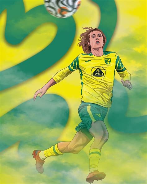 Todd Cantwell Norwich Football Poster Illustration