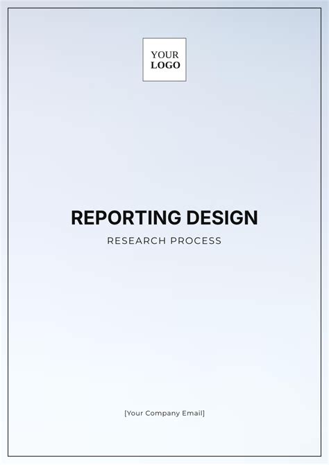 Free Reporting Design Research Process Template To Edit Online