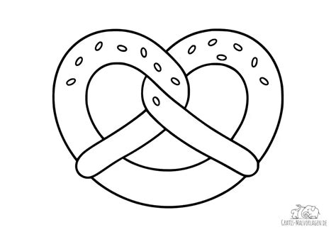 Ausmalbild Brezel Gratis Malvorlagen