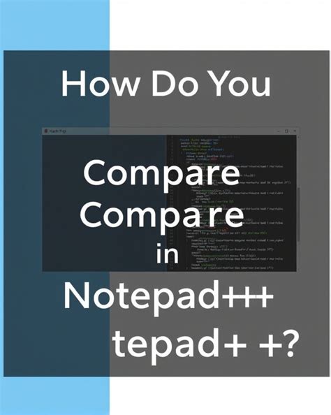 how do you compare text in notepad