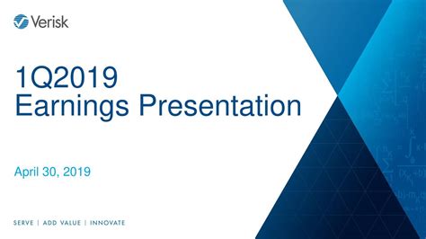 Verisk Analytics Inc 2019 Q1 Results Earnings Call Slides Nasdaq Vrsk Seeking Alpha