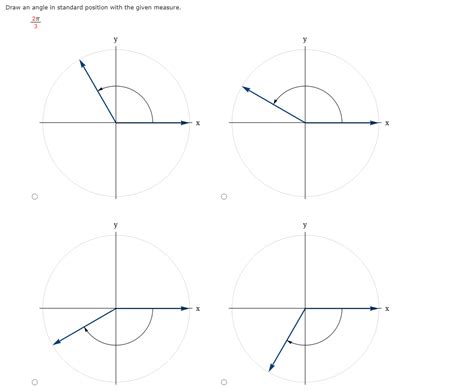 Solved Draw An Angle In Standard Position With The Given Chegg