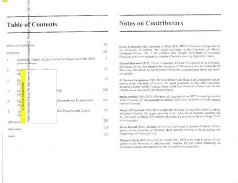 Pdf From Optimality Theory An Overview Ed By Diana Langendoenoptimalityfrom