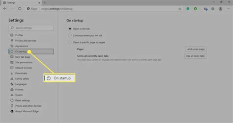 How To Change Home Page And Startup Behavior In Windows