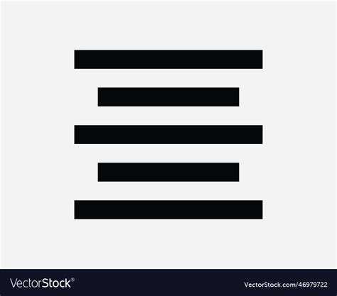 Align Center Icon Royalty Free Vector Image Vectorstock