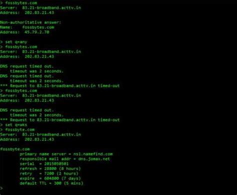 How To Check Dns Records Using Basic Nslookup Command Examples