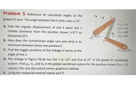Solved Problem Reference All Calculated Angles To The Chegg Com