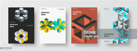 여러 가지 빛깔의 모자이크 모양 저널 표지 레이아웃 구성 트렌디한 플래카드 벡터 디자인 일러스트레이션 번들 0명에 대한 스톡 벡터 아트 및 기타 이미지 Istock