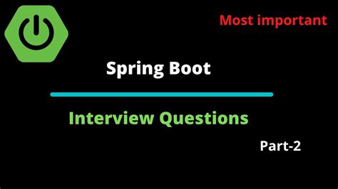 Spring Boot Interview Questions Part 2 Exp 0 2 Youtube