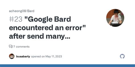 Google Bard Encountered An Error After Send Many Requests Issue Acheong Bard GitHub