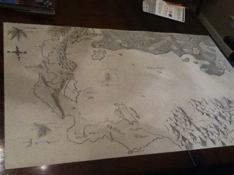 My Brother Drew A Map Of Alagaesia From The Inheritance Cycle And It