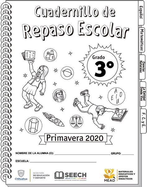 Cuadernillo De Repaso Escolar Para El Tercer Grado De Primaria 2020