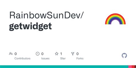 GitHub RainbowSunDev Getwidget