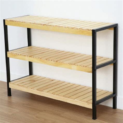 본스토리 철재원목선반 3단 800mm 티몬