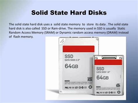 Ppt Solid State Hard Disks Powerpoint Presentation Free Download