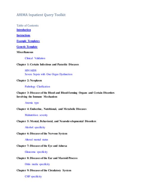 Fillable Online Cdi Query Templates Fax Email Print Pdffiller