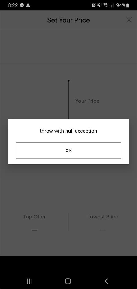 Throw With Null Exception Has Anyone Encountered This When Editing