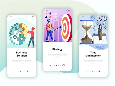 Premium Vector Set Of Onboarding Screens User Interface Kit