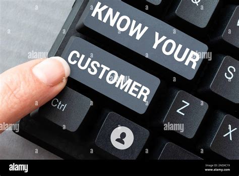 Handwriting Text Know Your Customer Business Concept Marketing