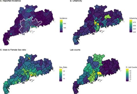 Spatial Distribution At The County Level Of A Reported Chlamydia Per