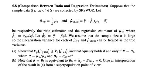 5 8 Comparison Between Ratio And Regression