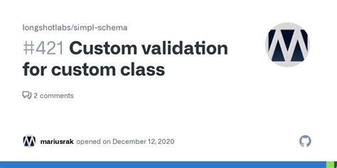 Custom Validation For Custom Class Issue Longshotlabs Simpl