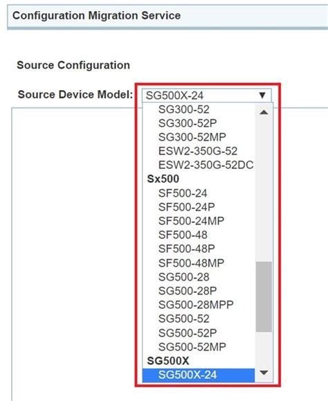 Configuration Migration Service Tool Cisco