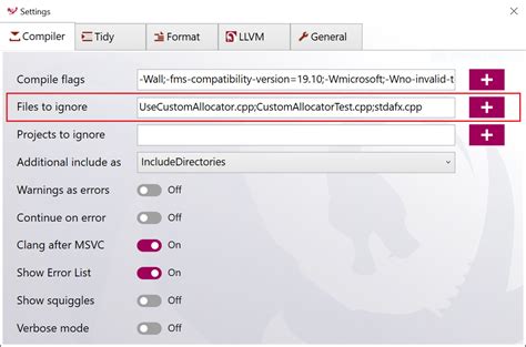 Ignore Files At Clang Compile Time