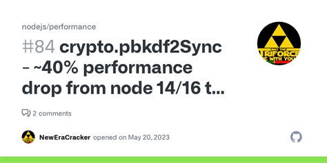 Cryptopbkdf2sync ~40 Performance Drop From Node 1416 To 1820