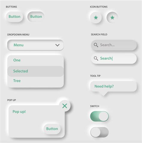 Soft Design Widgets On Behance