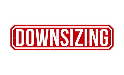 Premium Vector Downsizing Rubber Stamp Vector Illustration On White