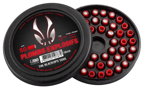 The Black Ops Soul Explosive Pellets With Flat Head Cal 45mm