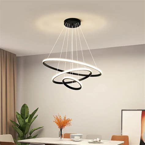Modern 3 Ring Ceiling Light Lampu Ceiling Modern Pendant Lamp Led Rings