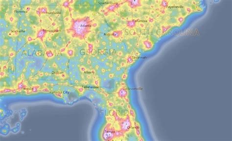 Light Pollution Map Mexico