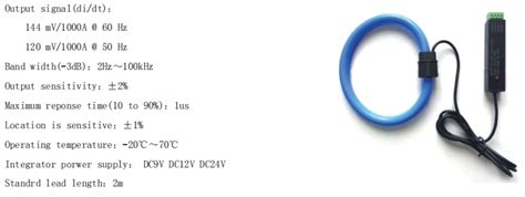Three Phase Current Sensor 1000a 500mv Rogowski Coil Electric Ppower