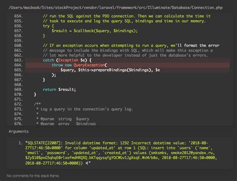 Overriding Dateformat Of Eloquent Error · Issue 25354 · Laravelframework · Github
