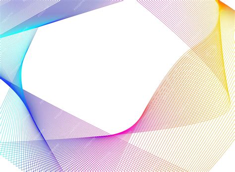 부드러운 무지개 색 선형 배경 디자인 요소 다각형 라인 기로쉐 지폐 졸업장 및 인증서 템플릿 보호 레이어 혼합 도구를 사용하여 만든 벡터 Eps10 라인 프리미엄 벡터