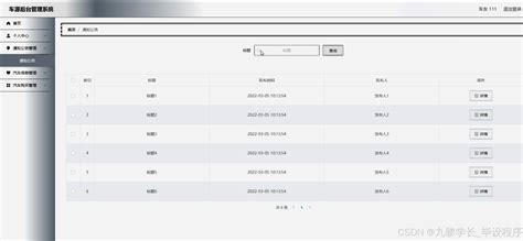 Springboot毕设 车源后台管理系统 程序论文 Csdn博客