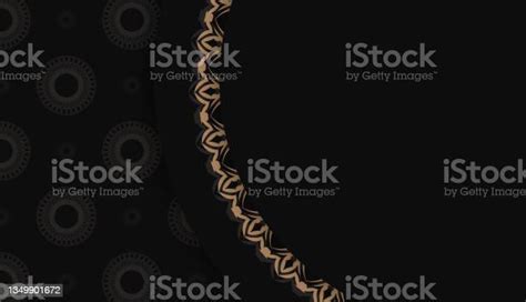 텍스트 아래 디자인만달라 갈색 장식과 검은 색의 Baner 강도는 돈을 훔친다 범인은 금화를 훔친다 강도 및 금융 보안 개념 플랫 스타일 벡터 0명에 대한 스톡 벡터 아트