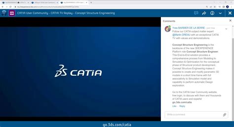 Catia På Linkedin Concept Structure Engineering Catia Tv Replay Catia User Community