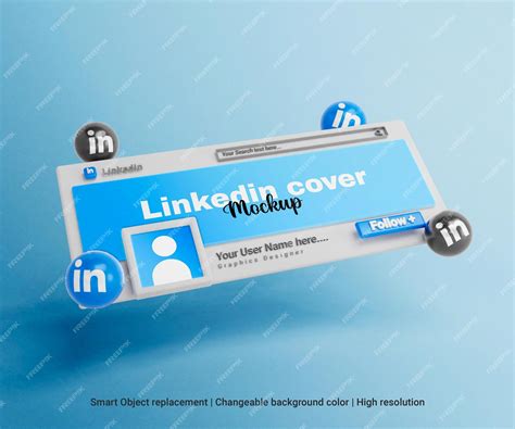Premium Psd Linkedin Cover Page Mockup Or 3d Linkedin Cover Post Mockup